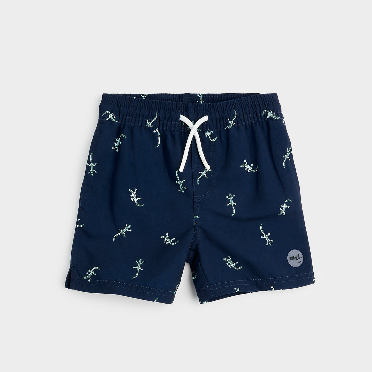 Gecko On Navy Swim Trunks – miles the label