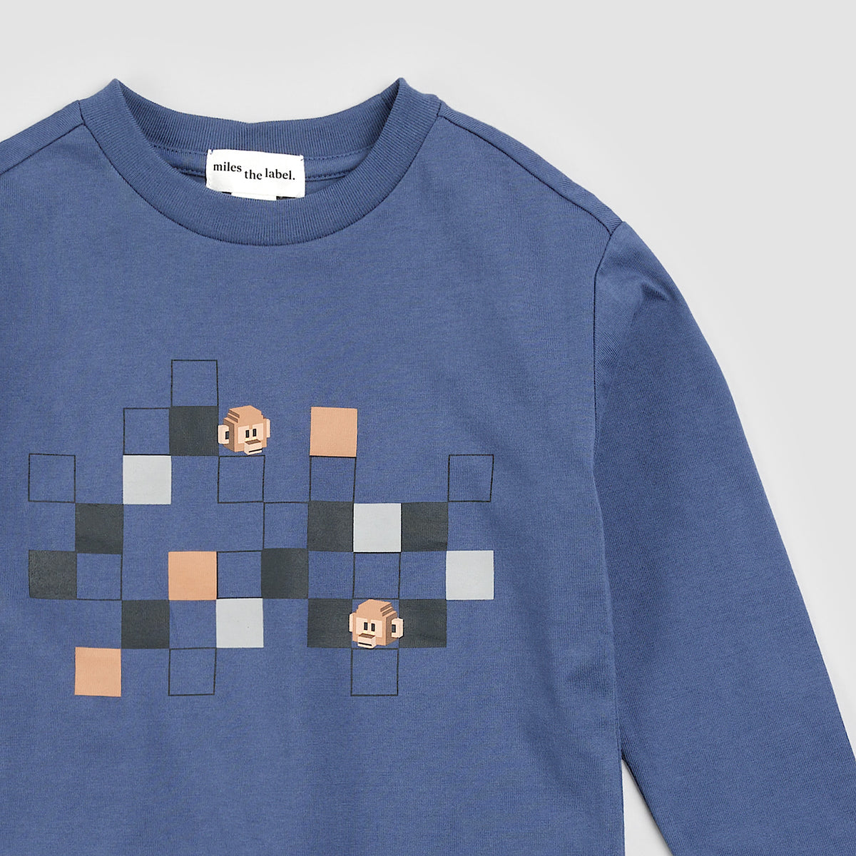 8-Bit Monkey Print Top – miles the label