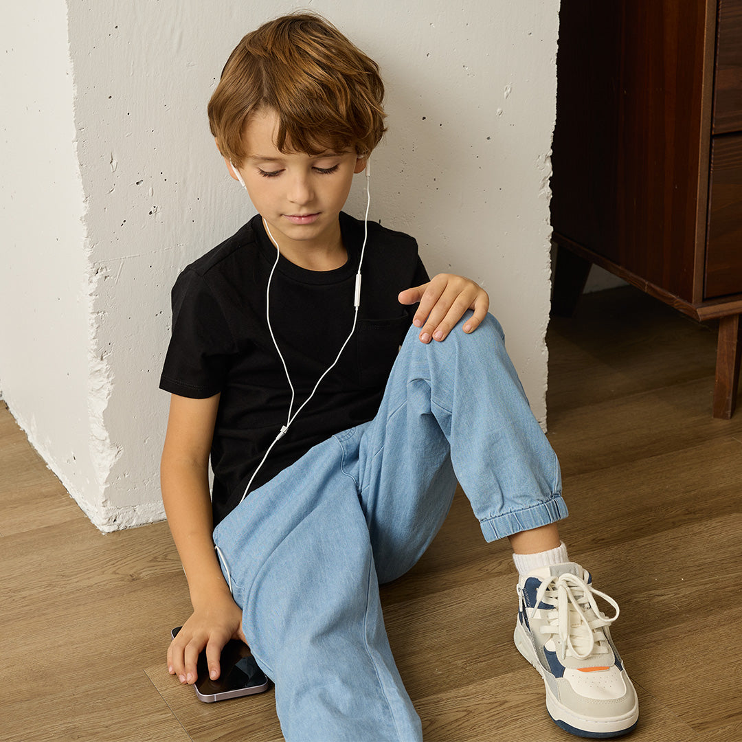 Light Blue Chambray Joggers – miles the label